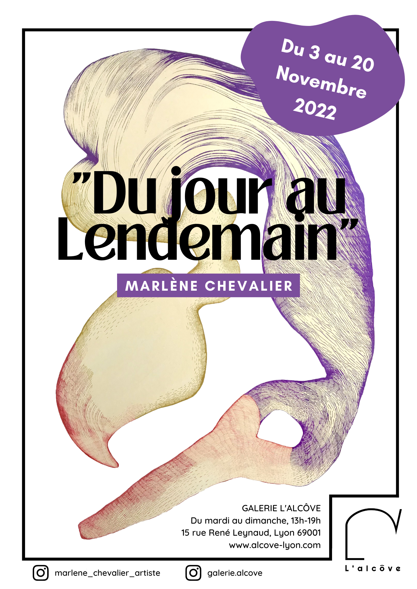 Exposition » Du jour au lendemain » par Marlène Chevalier – ALCOVE